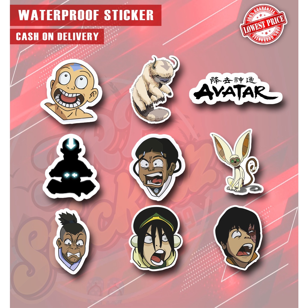 Avatar Cartoon Characters Inspired Stickers | Hologram / Vinyl | JRP ...