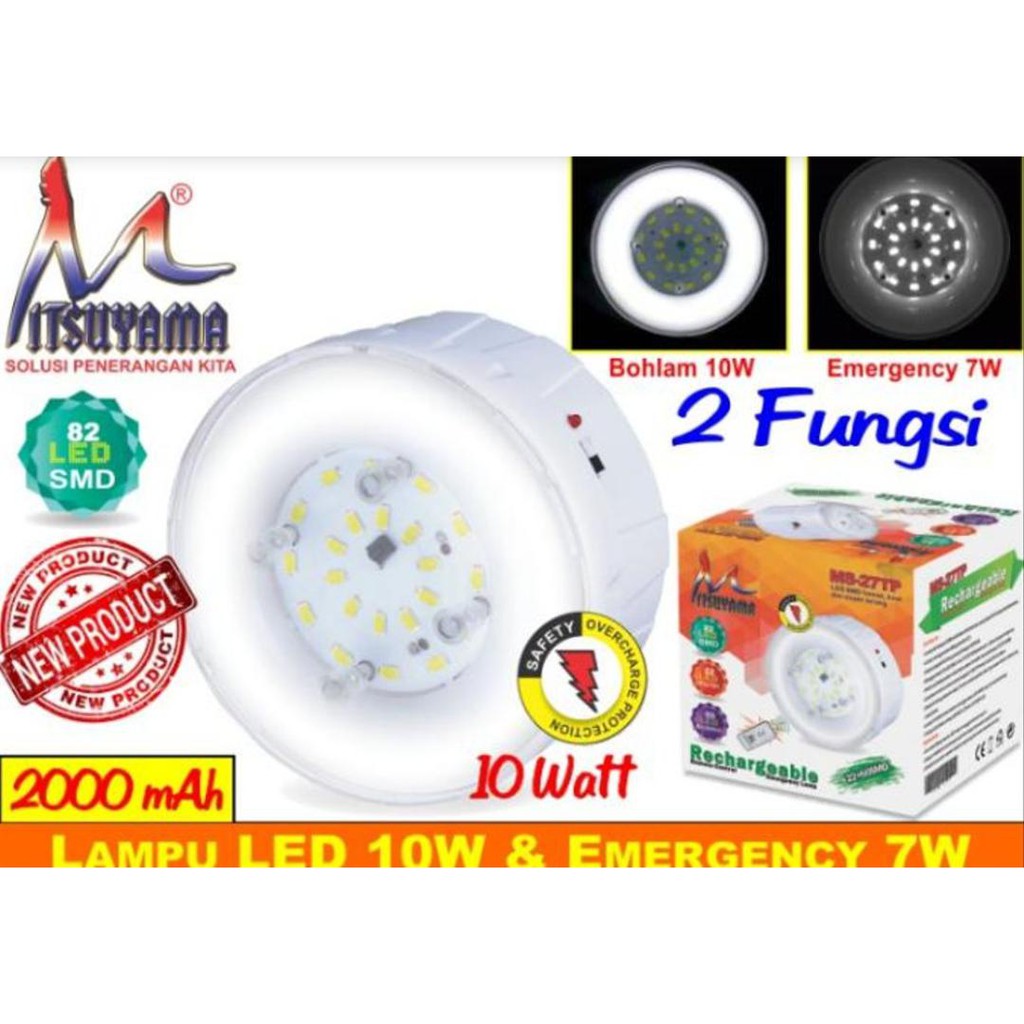 Sr- rechargeable emergency lamp with remote control | Shopee Philippines