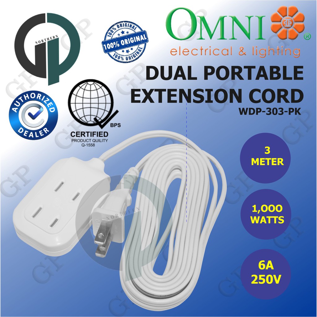 OMNI Dual Portable Extension WDP-303-PK - GPNorthern | Shopee Philippines