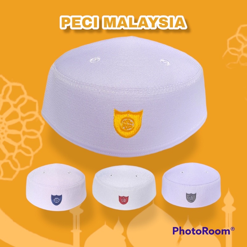 Malaysia Peci Super Embroidery Logo (Size 3-10 | Head Circumference 53 ...