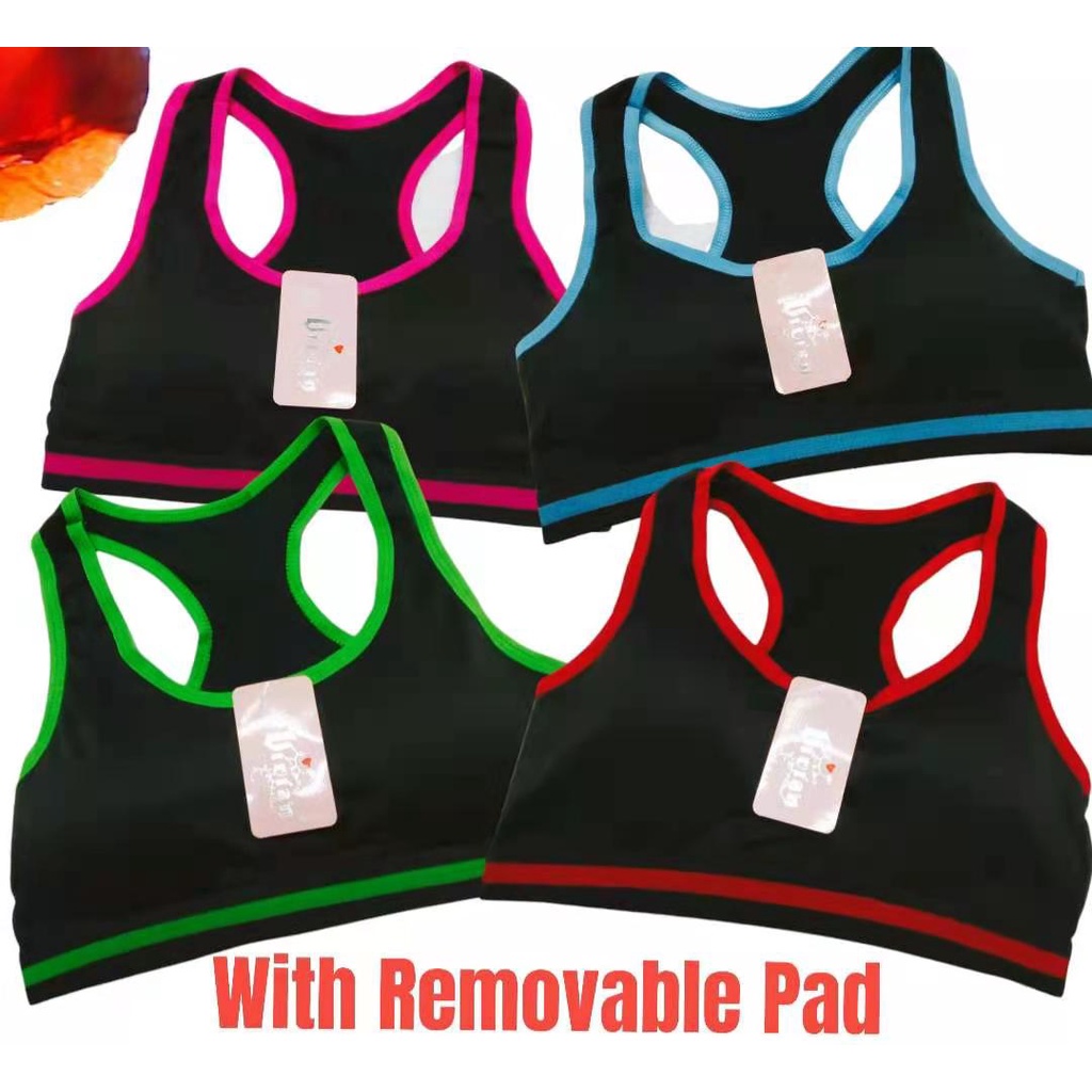 Girls Ladies Bralette Teens Sando Bra with Removable Foam | Shopee ...