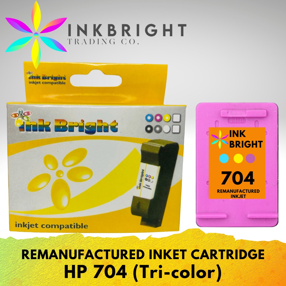 InkBright 704 Tri-Color Ink Cartridge (704c) | Shopee Philippines