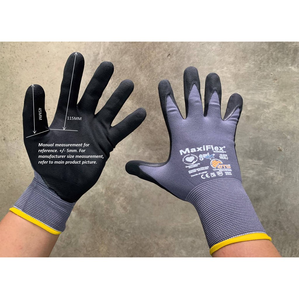 ATG MaxiFlex Ultimate 42-874 Safety Gloves with AD-APT- breathable ...