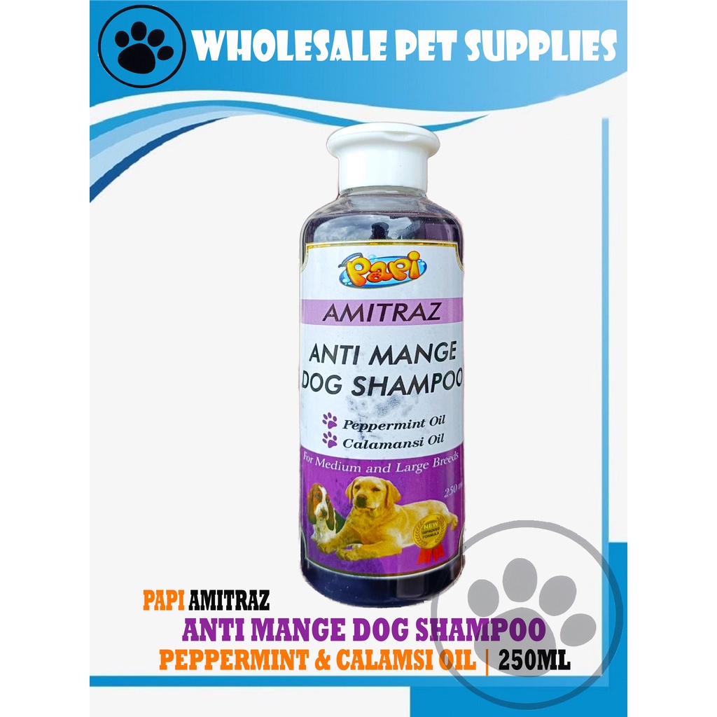 PAPI AMITRAZ Anti Mange Dog Shampoo | 250ml | Shopee Philippines