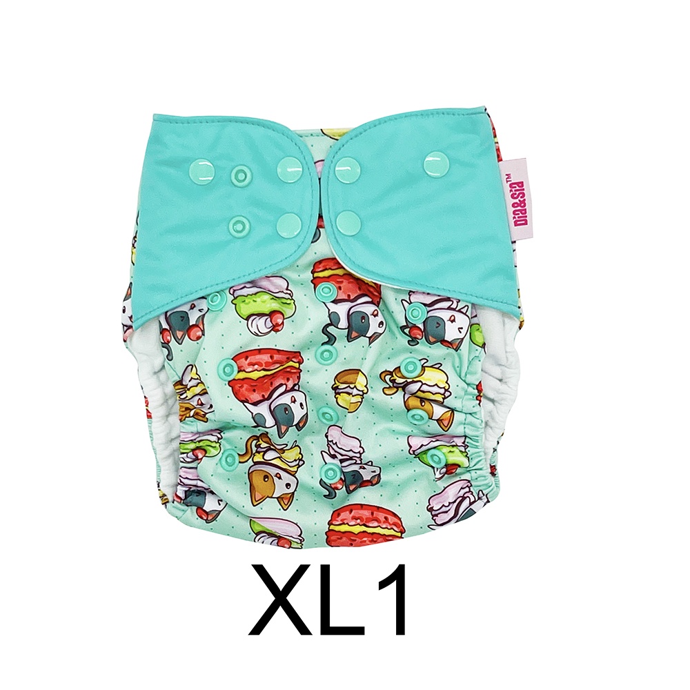 a XL DIA&SIA Cloth Diaper w double Leg Gussets and inserts | Shopee ...