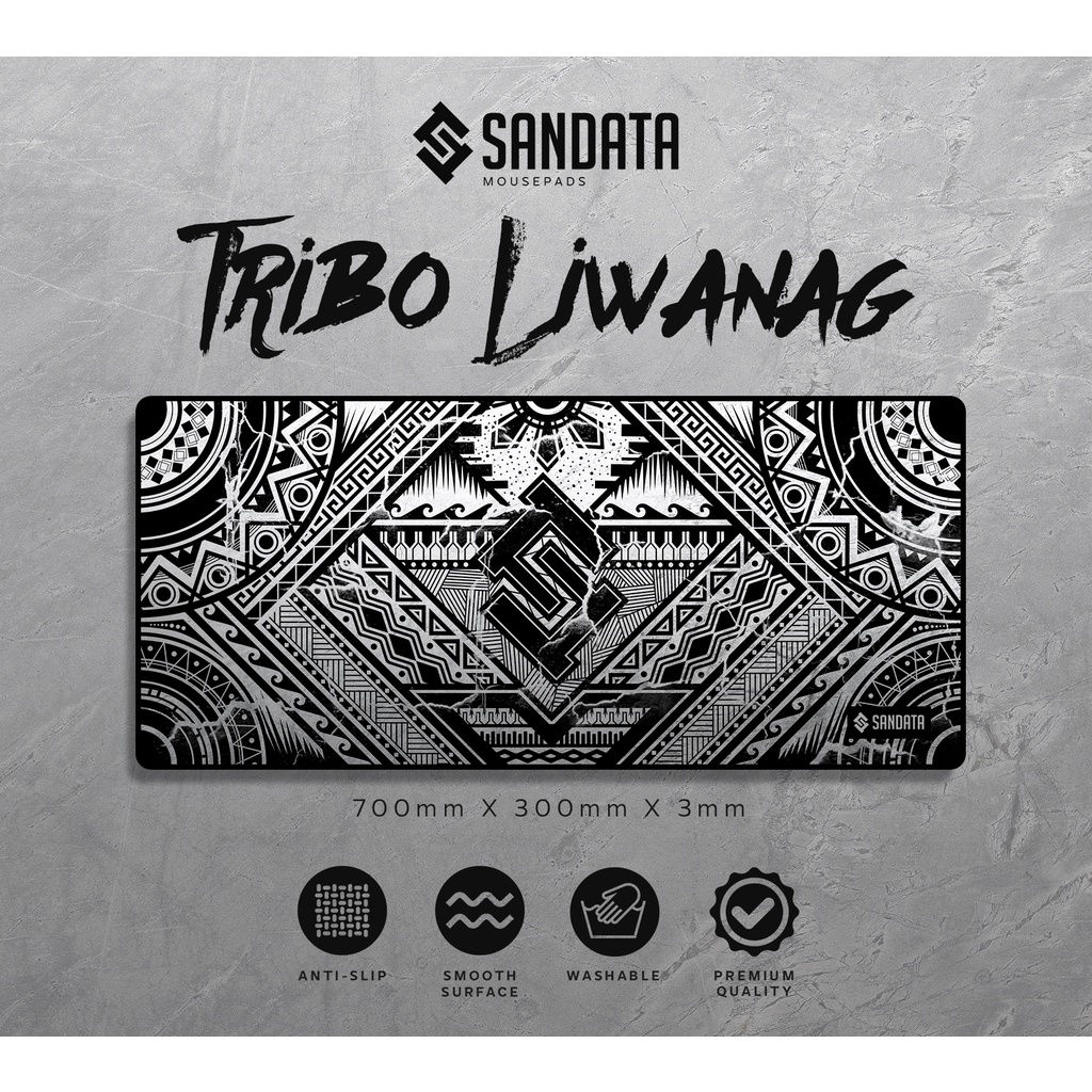 Sandata TRIBO LIWANAG Extended Stitched Edge Gaming Mousepad | Tribal | Shopee Philippines