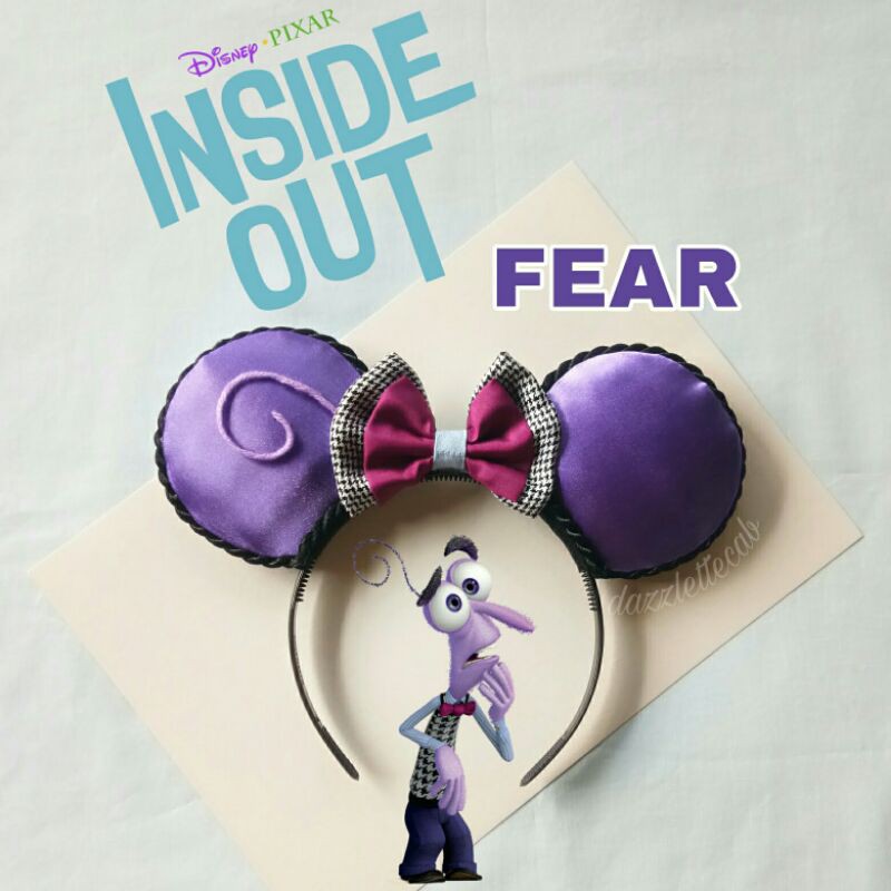 Disney Pixar - INSIDE OUT - FEAR inspired Minnie Ears Headband | Shopee ...