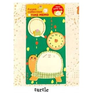 Fusen Collection - Time Memo Sticky Notes - Clock, Turtle & Rabbit ...