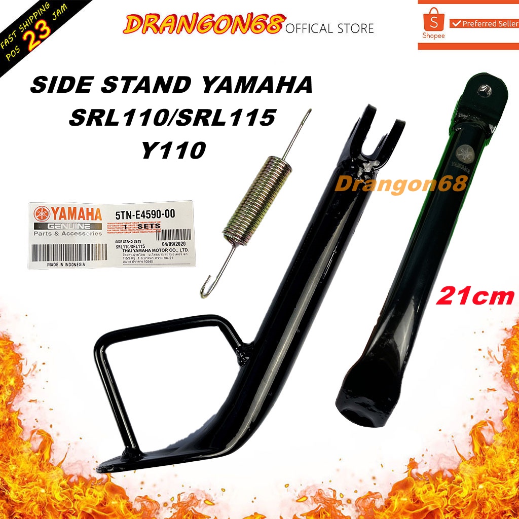 Side STAND Y110/SRL110/SRL15 LC135 V1 V2 V3 V4 V8 /Y15 /Y16 YAMAHA size ...