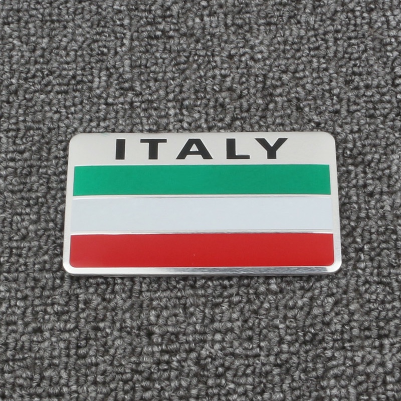 Universal Flag Car Sticker Italian Flag Sticker Scratch Sticker Fender ...