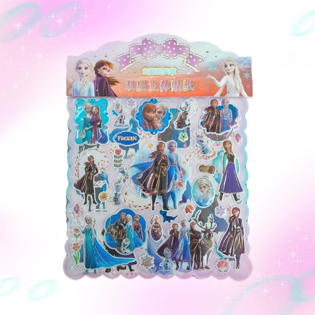 Disney Princess Anna Elsa Frozen Character Sticker Picture Sticker Bag ...