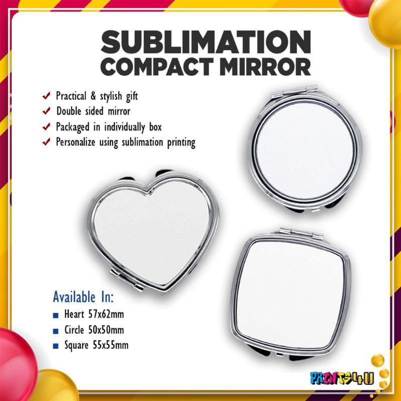 SUBLIMATION COMPACT MIRRORS 1PC | Shopee Philippines