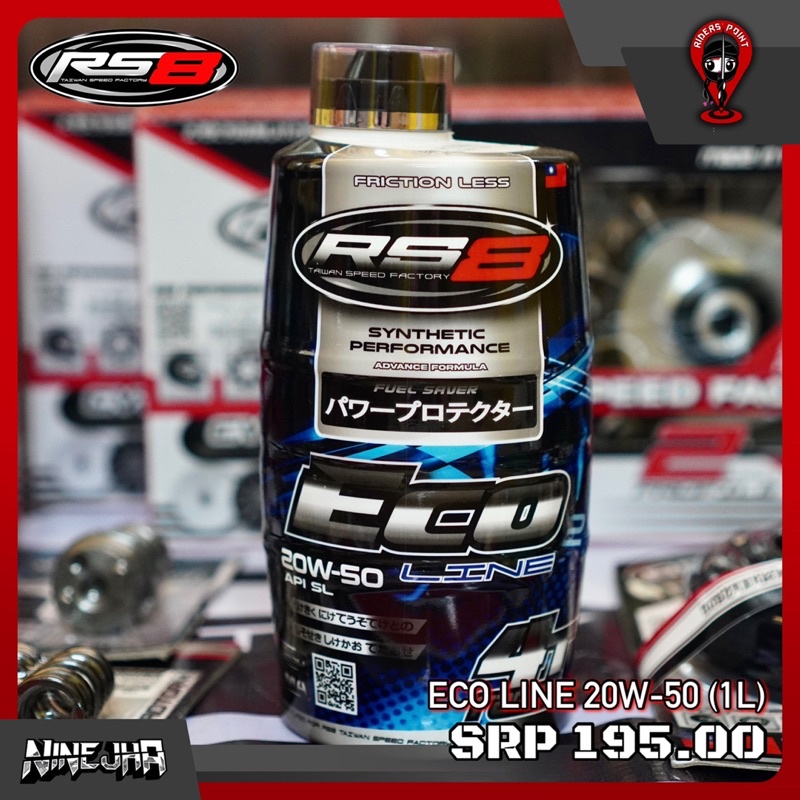 RS8 SYNTHETIC LUBRICANTS (RACING/SCOOTER/R9/ECO) 1 LITER 800 ML OIL ...