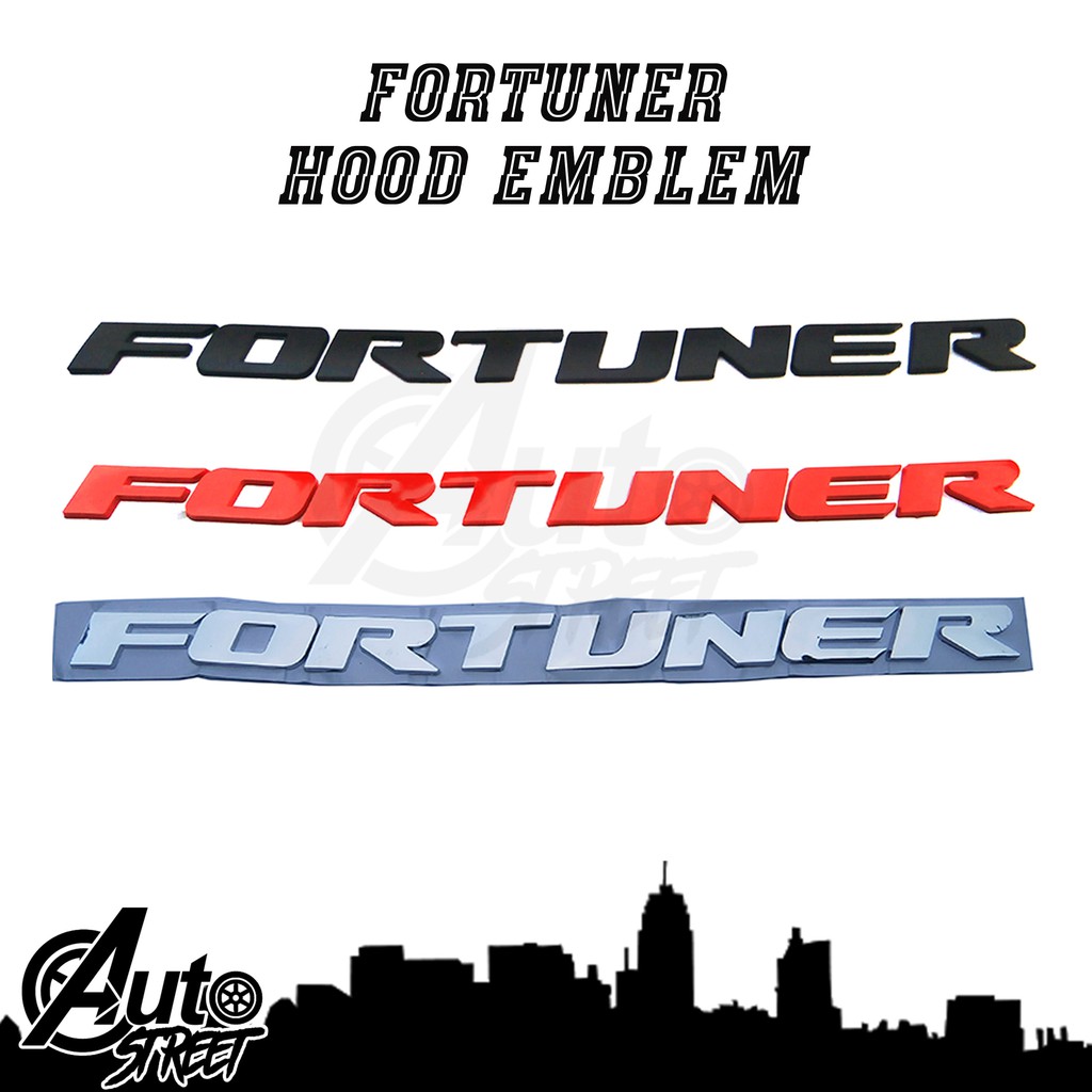 FORTUNER Hood Emblem for Toyota Fortuner | Shopee Philippines