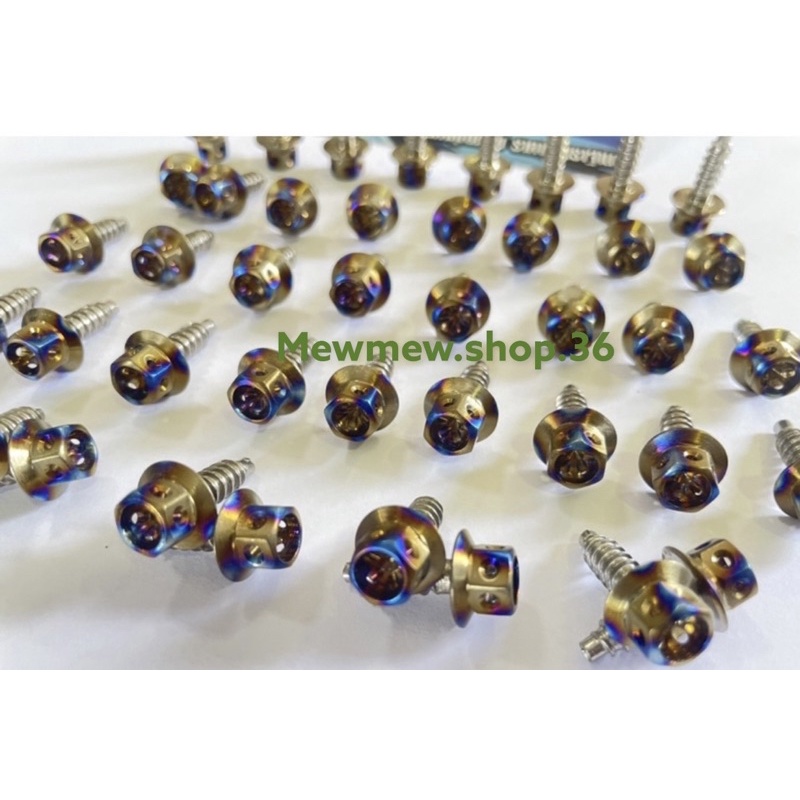 Self-Tapping Thread Nut Set Color Star Drill M5x15 Stainless Steel Blow ...