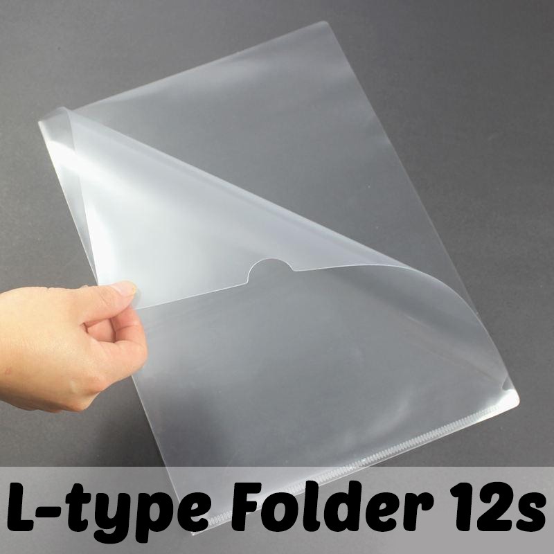 L-type Folder 60 pcs Clear Colorless 5 doz | Shopee Philippines