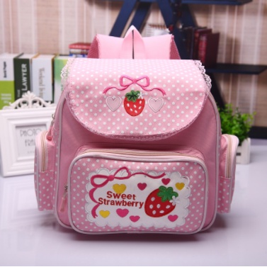 Sweet Girls cute style Fruit Strawberry backpack creative and ...
