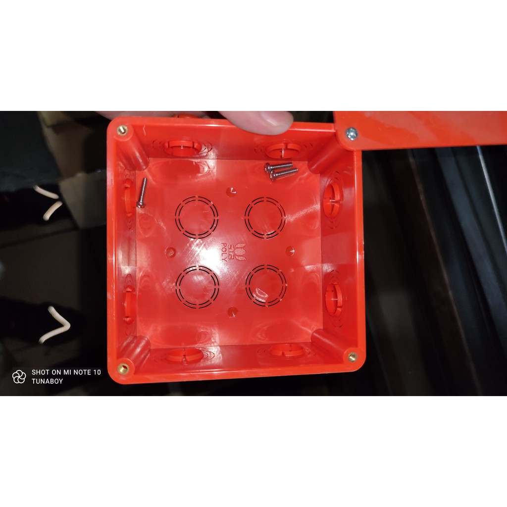 Poly PVC Square Box / Junction Box With Cover Set | Shopee Philippines