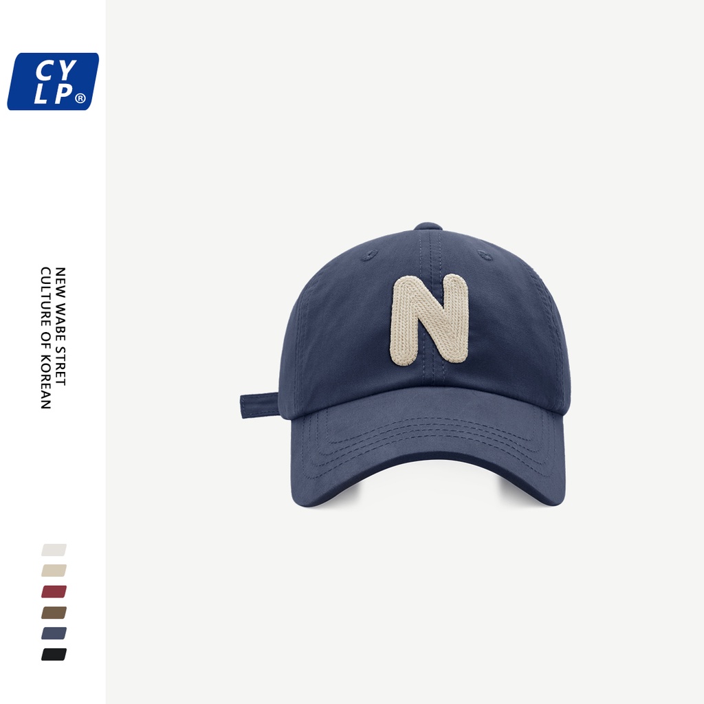 ins Korean Version Street Wear N Letter Soft Top Baseball Cap Men Women ...