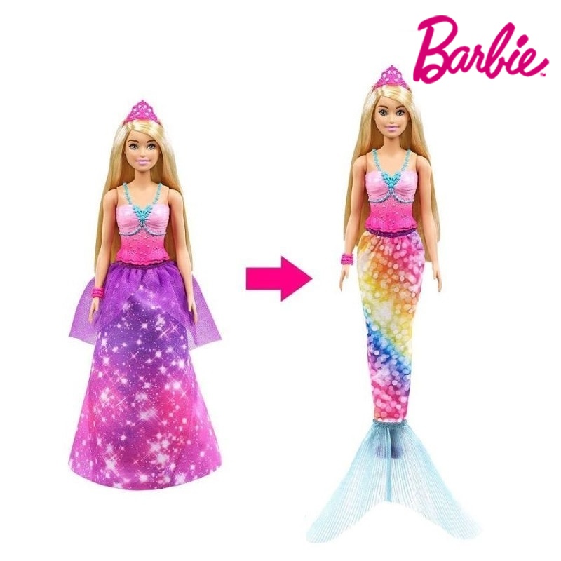 Barbie Dreamtopia 2-in-1 Princess to Mermaid Fashion Transformation ...