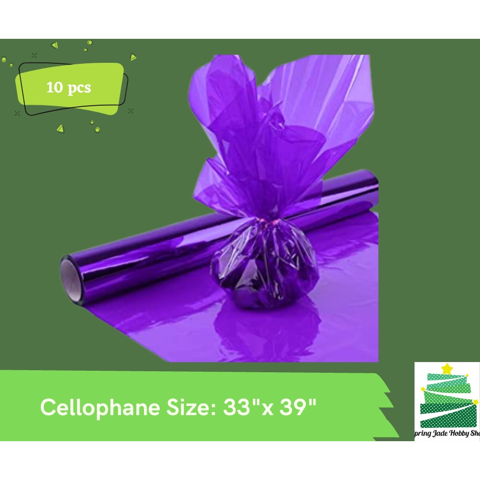 Spring Jade: Cellophane Wrap| Yema wrap| Gift wrap (10 pcs) | Shopee ...