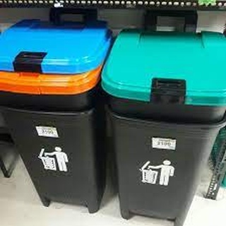 TRASH BIN 80L Orocan trash Can with Wheels and lock 80L Basurahan ...