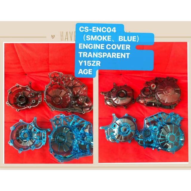 Y15ZR COVER ENGINE TRANSPARENT BLUE/SMOKE/CLEAR | Shopee Philippines