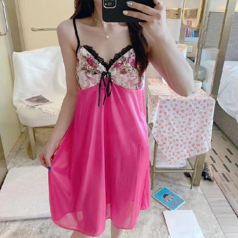 Premium Quality Soft Silk Satin Lingerie Sexy Dress Nightwear Shopee