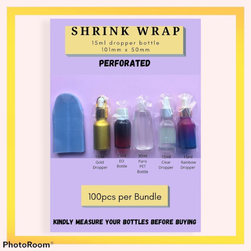 Shrink wrap_pre-cut (100pcs/bundle) | Shopee Philippines