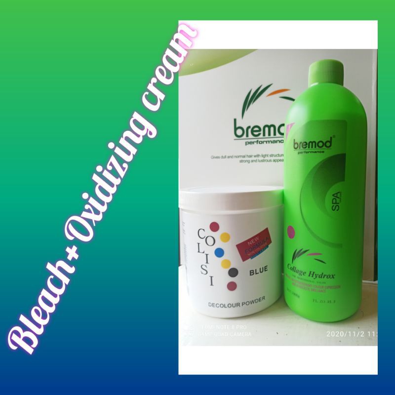 Bremod Oxidizing cream and Bleach powder colisi | Shopee Philippines