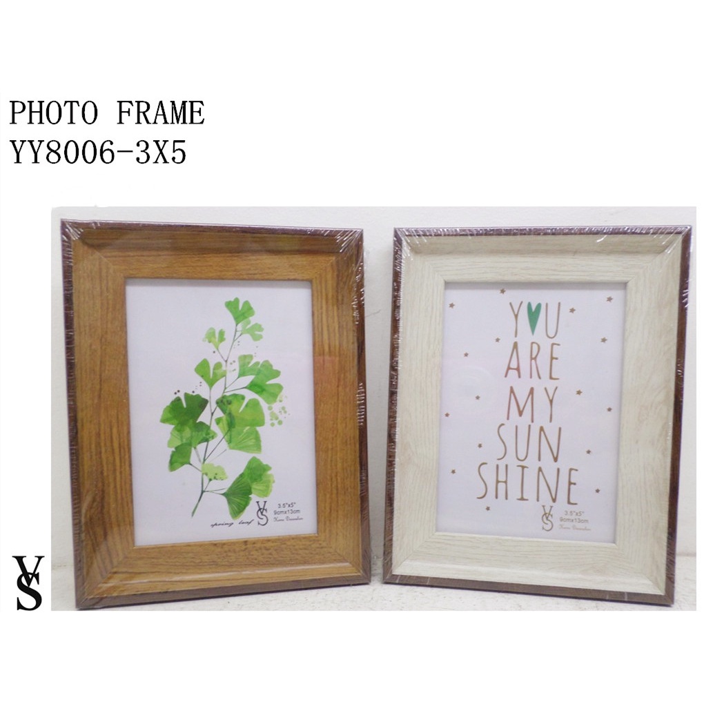[VS] PHOTO FRAME Wooden Frame Acetate Cover 3R 3X5 Inches Picture Frame ...