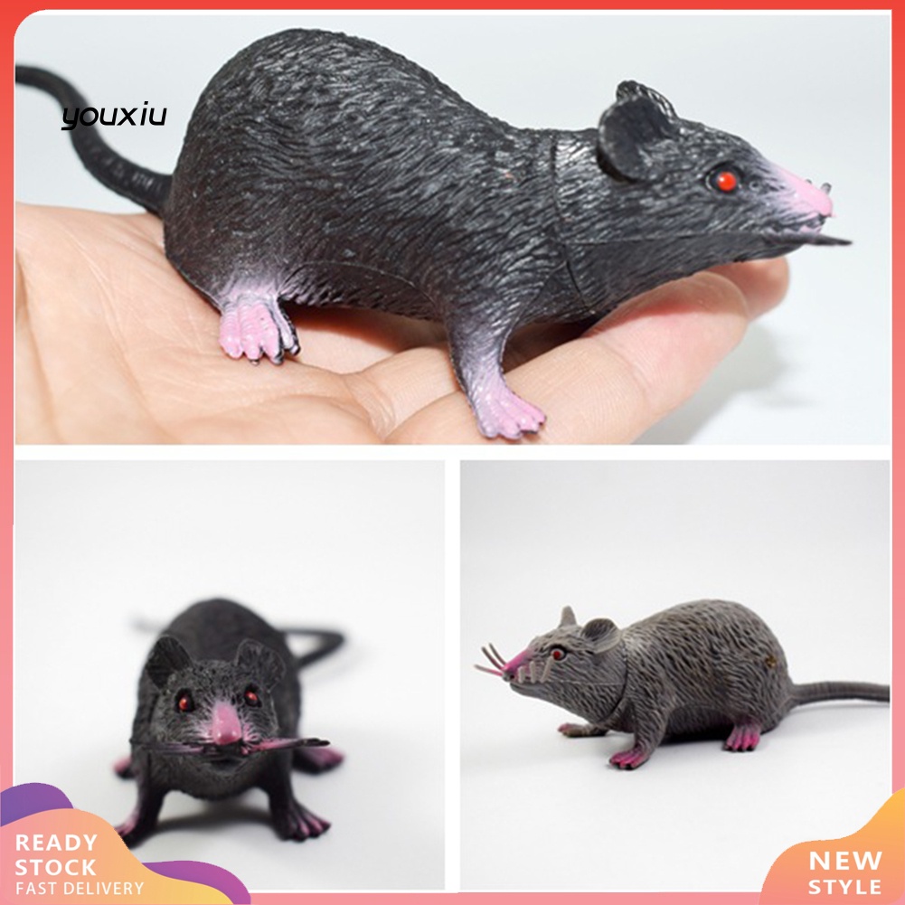 youxiu 22cm PVC Simulation Mice Model Kids Toy Gift Halloween Party ...