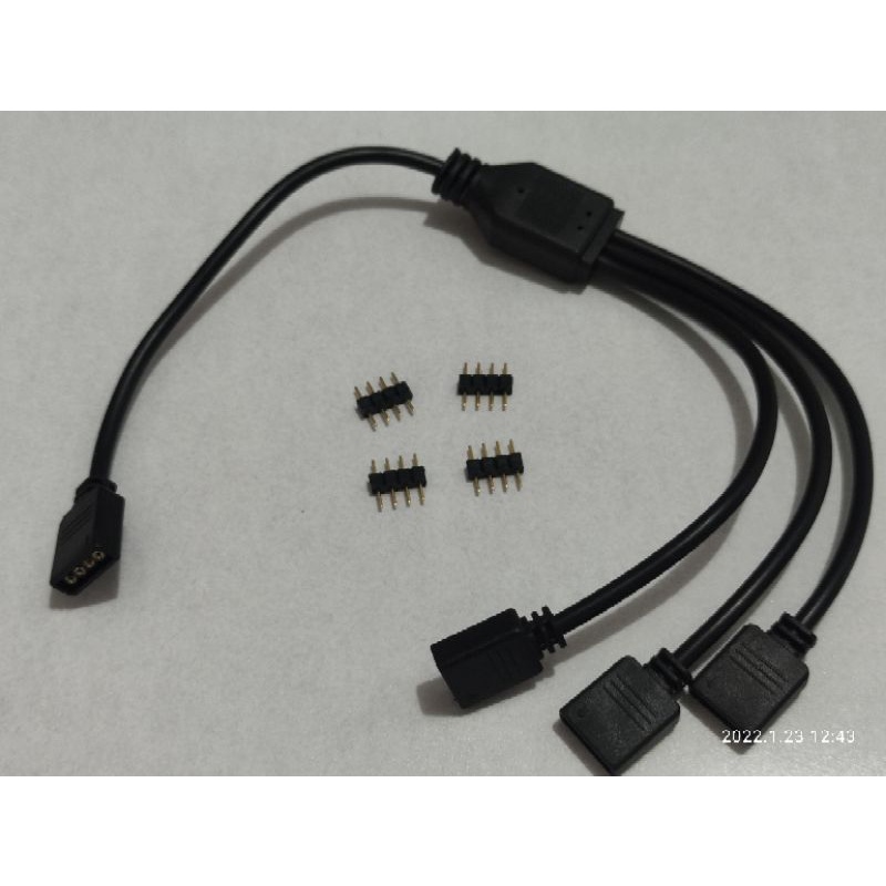 RGB splitter cable 4 pin 12v Black White 1 to 4/3/2 way | Shopee ...
