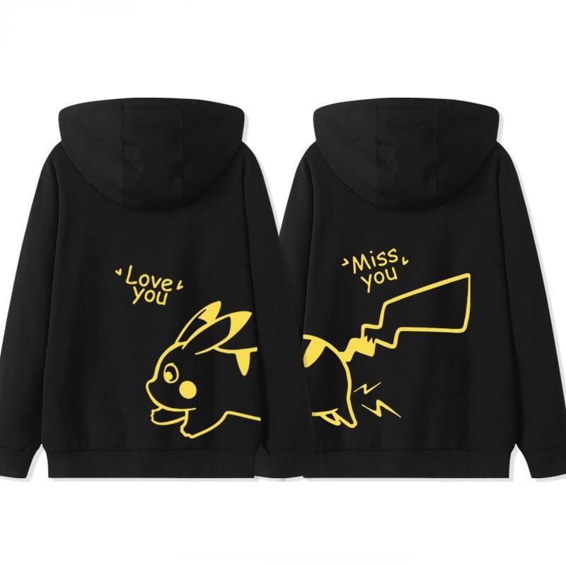 Pikachu Sweater Men's and Women's All-match Spring and Autumn Thin Coat ...