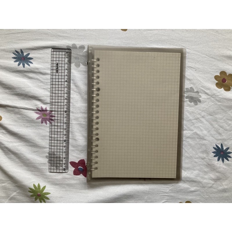 A5 Grid Notebook (Gray Hard Plastic Cover) | Shopee Philippines