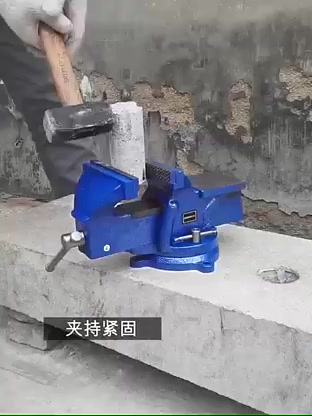 【High Quality】Heavy Duty Bench Vise Clamp 360° rotating cast iron bench ...