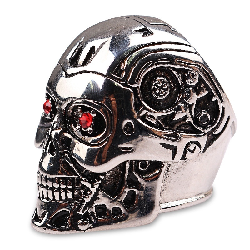 Genesis Terminator Metal Skull Ring Men Fashion Jewelry Accessories ...