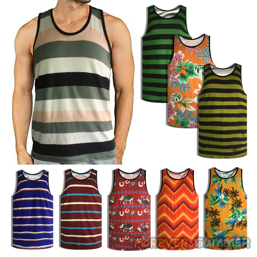 Pambahay Sando For Adult Men (Cotton Spandex) Forever Summer | Shopee ...