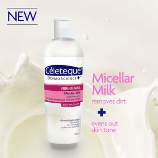 Céleteque DermoScience Brightening Micellar Milk | Shopee Philippines