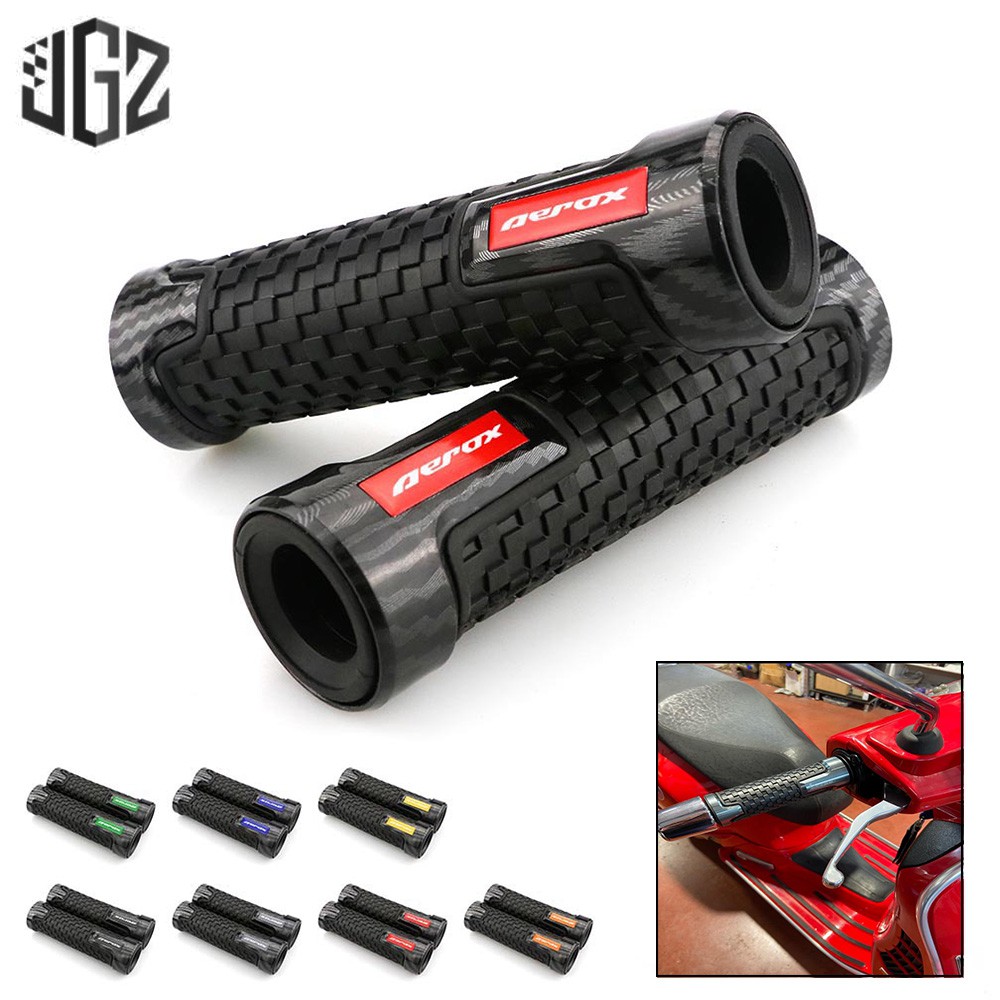 For YAMAHA Aerox 155 NVX155 125 Motorcycle Carbon Fiber Handlebar Grips ...