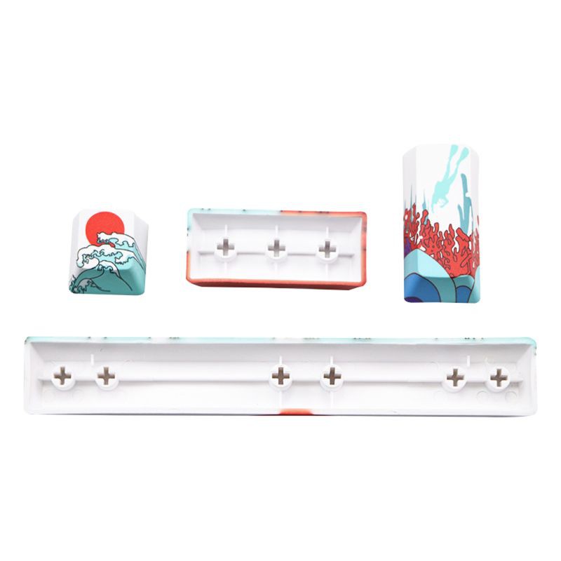 Sea Coral SpaceBar PBT Five Sides Dye-Subbed 6.25U OEM Profile Keyboard ...