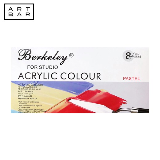 Berkeley Acrylic Colors Pastel Set Of 8 (Paint) - Art Bar PH | Shopee ...