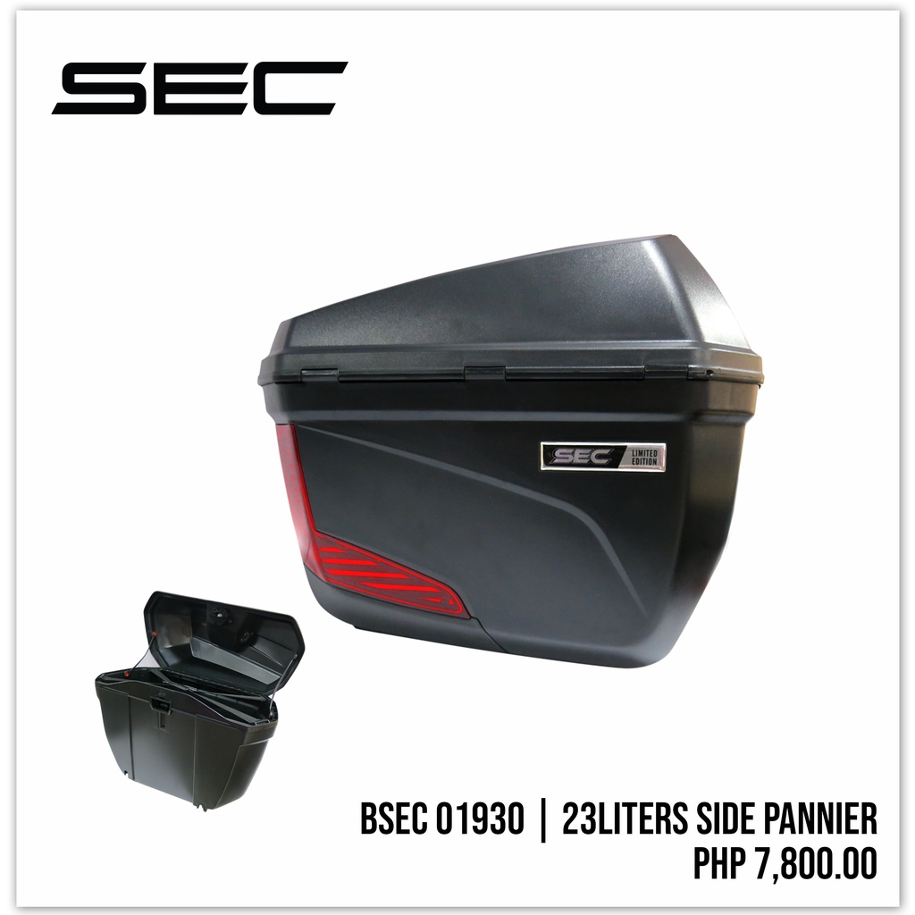 Sec Topbox 23 Liters Topbox for Motorcycle Side Pannier (BSEC-01930 ...