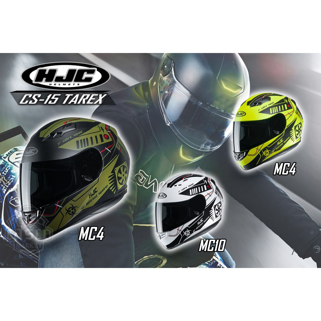 HJC CS15 TAREX FULL FACE SINGLE VISOR MOTORCYCLE HELMET | Shopee ...