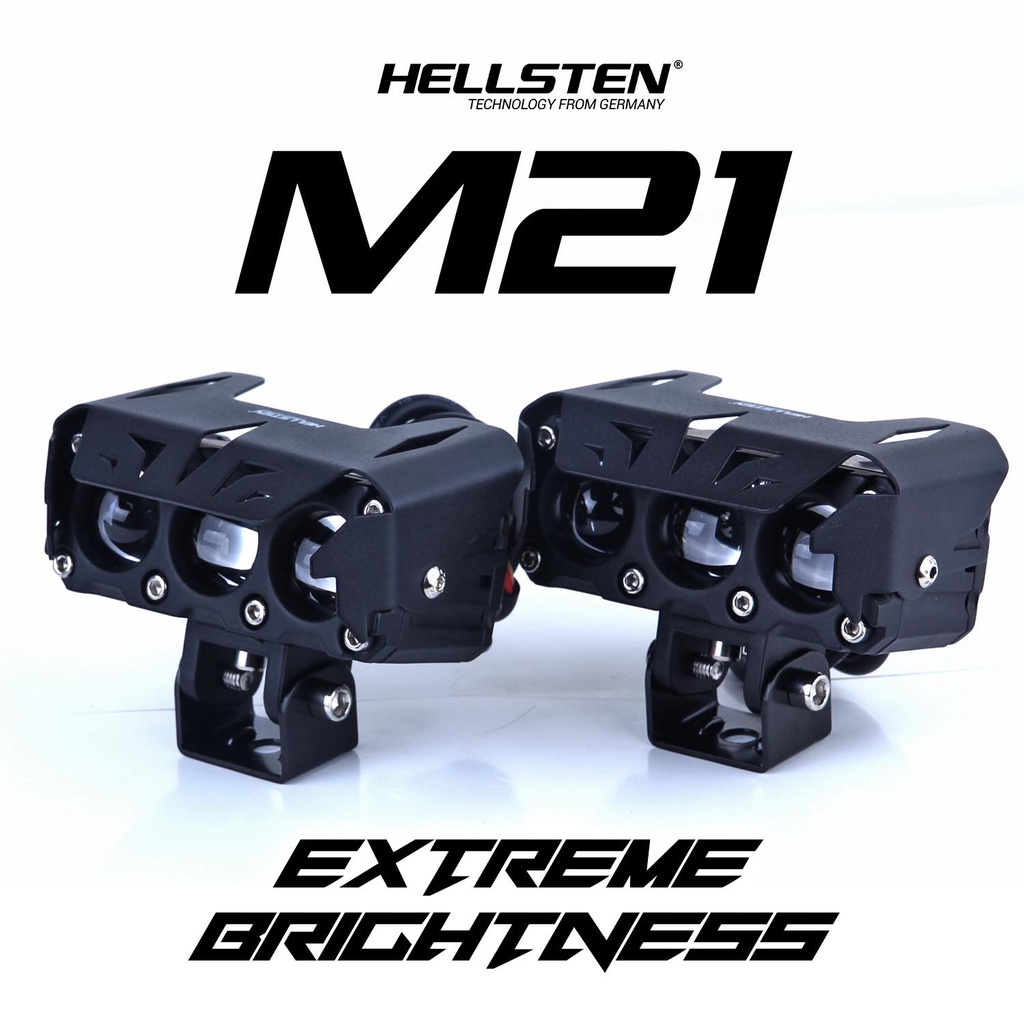 MOTORCYCLE EXTERNAL AUXILIARY LED LIGHTS (HELLSTEN M21 MODEL) | Shopee Philippines
