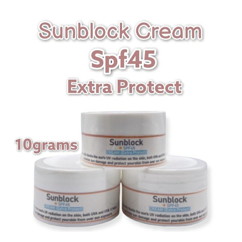 Skeencare Sunblock Cream spf 45( Extra protect) 10g.25g.60ml.120ml ...