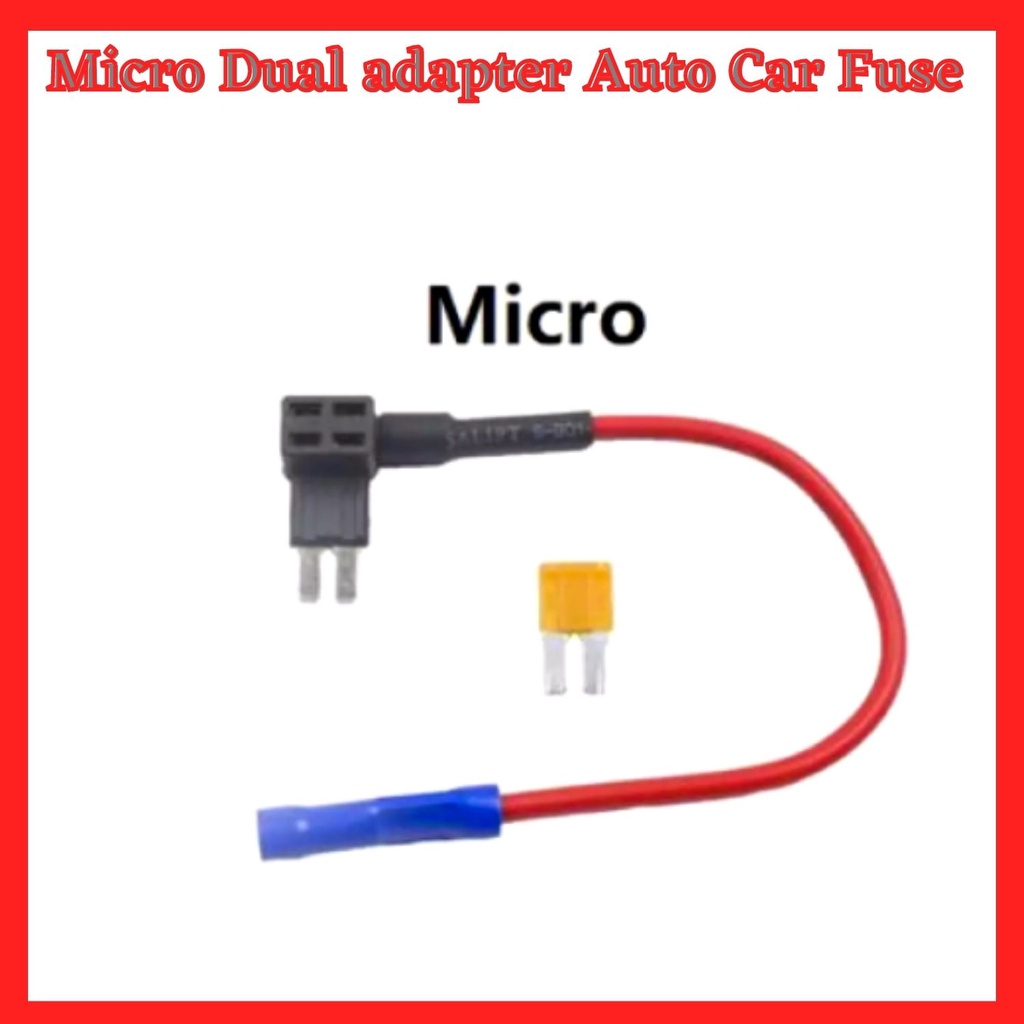 Micro FUSE Add Circuit Fuse Holder ATM APM Blade Tap Dual adapter Auto ...