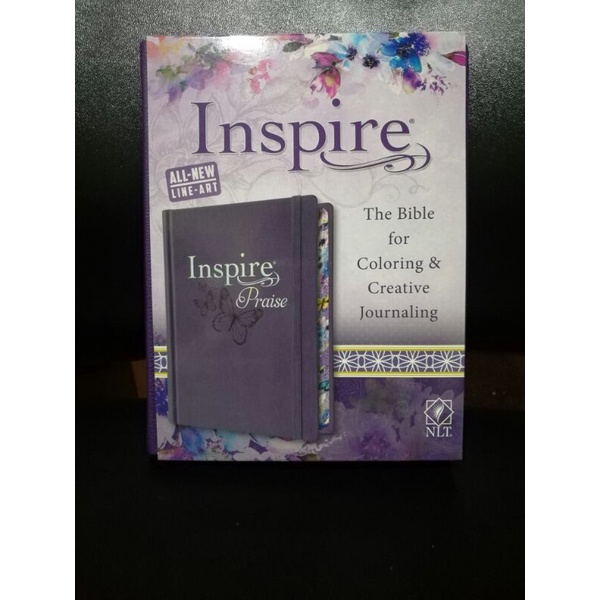NLT Inspire Praise Bible, The Bible for Coloring & Creative Journaling ...