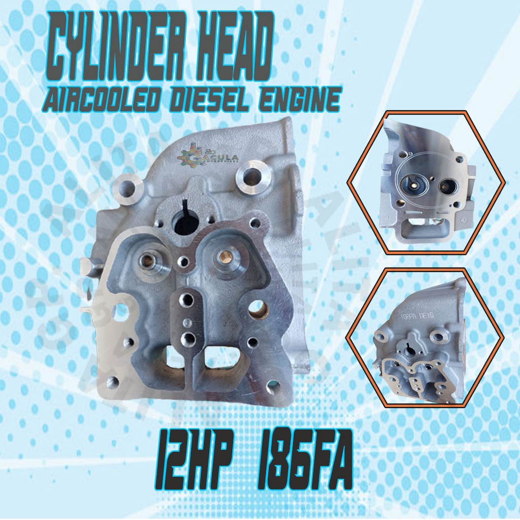 Cylinder Head Assy 186FA 12hp Air Cooled Diesel Engine | Shopee Philippines