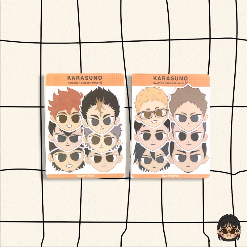 Haikyuu Karasuno High Sticker Packs | Matte, Waterproof Vinyl Stickers ...